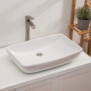 Lordear 24"x15"x5.2" Modern Bathroom Vessel Sink Above Counter Art Basin - Bed Bath & Beyond ...